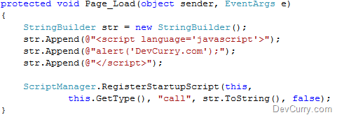 Call JavaScript from an ASP.NET AJAX Update Panel in Content Page Load
